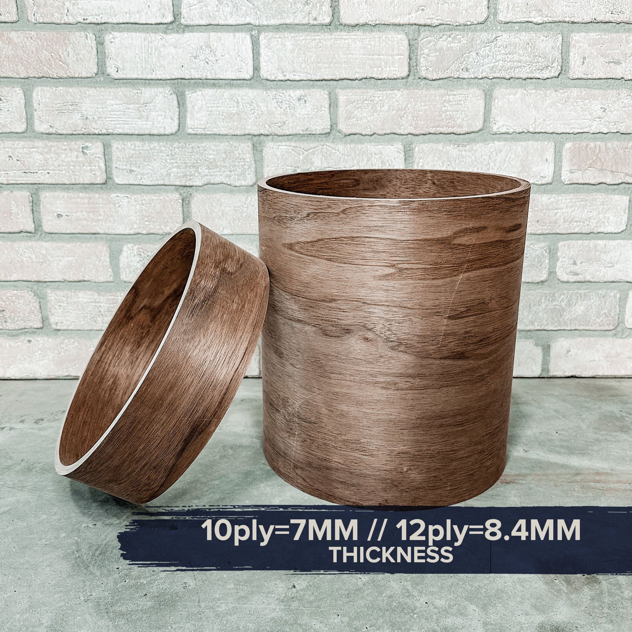 True Series Banjo Rims [Walnut Banjo Rims | 12-ply] – Nordic Shells Store