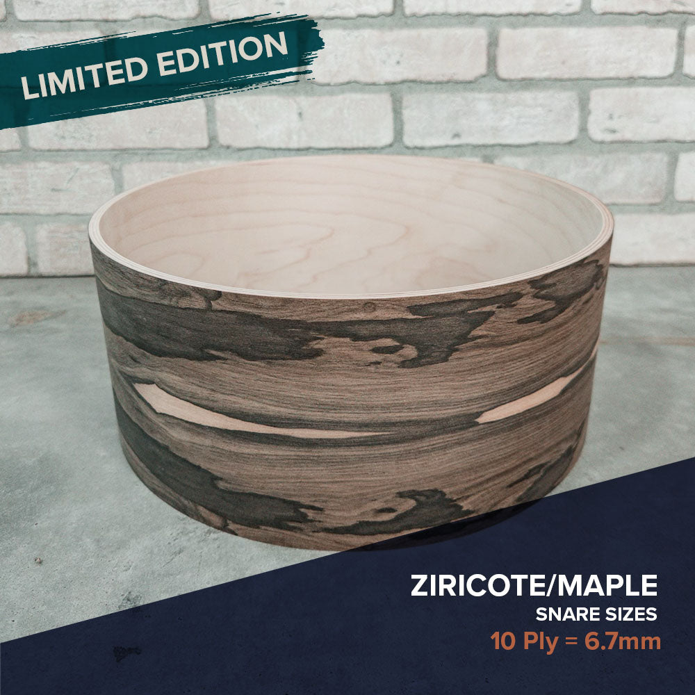 DIY Snare Kit Series [Ziricote/Maple | 10-Ply] – Nordic Shells Store
